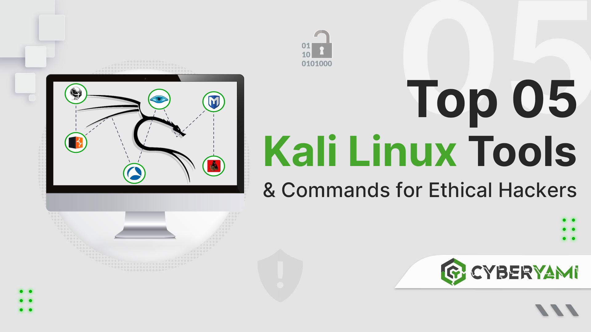 Top 5 Kali Linux Tools and Commands for Ethical Hackers | Cyberyami